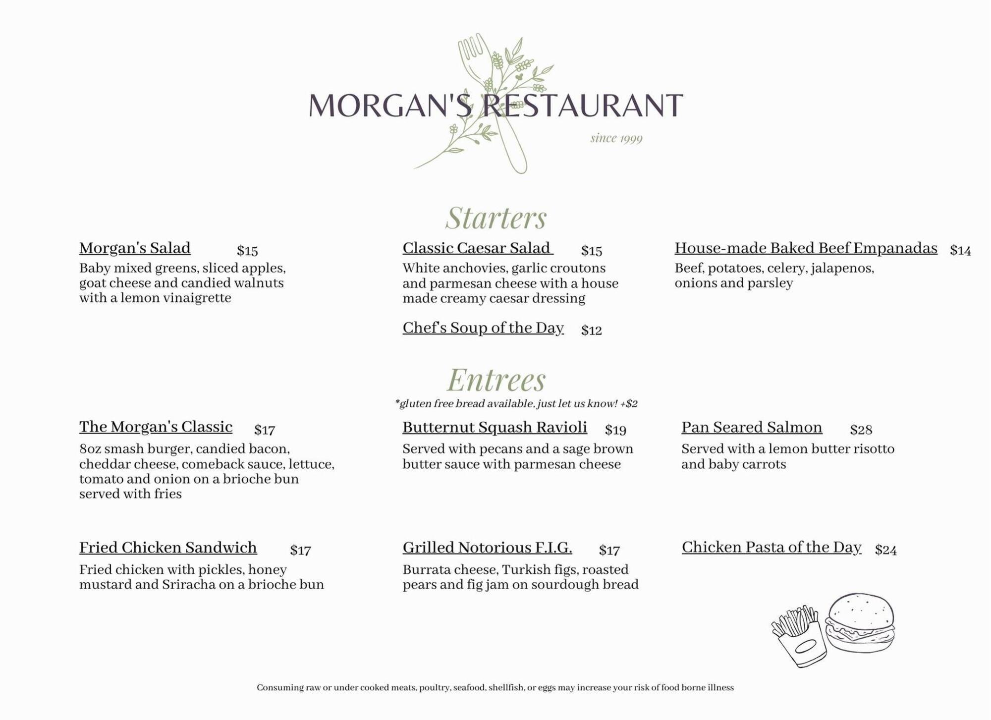 Gourmet Dining | Morgan's Restaurant in Connecticut" — Interlaken Inn